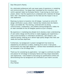 How To Write the Best Career Change Cover Letter